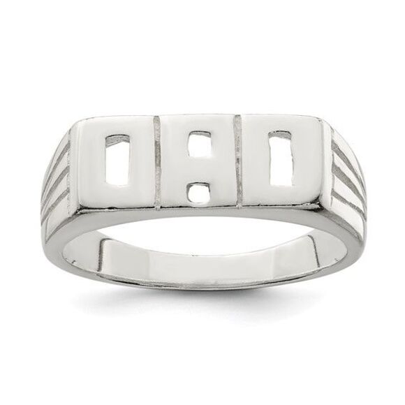 Kazi Luxury | Jewelry | Kazi Luxury 925 Silver Solid Dad Ring For ...